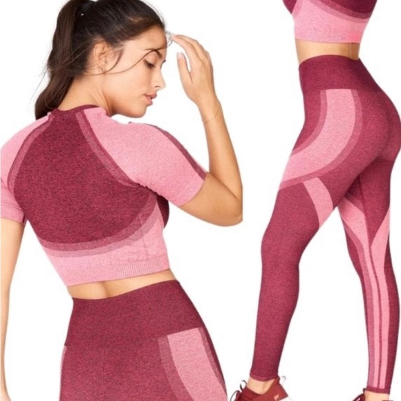 Fabletics | Tops | Fabletics Helena Seamless Crop Top Swift Highwasted ...
